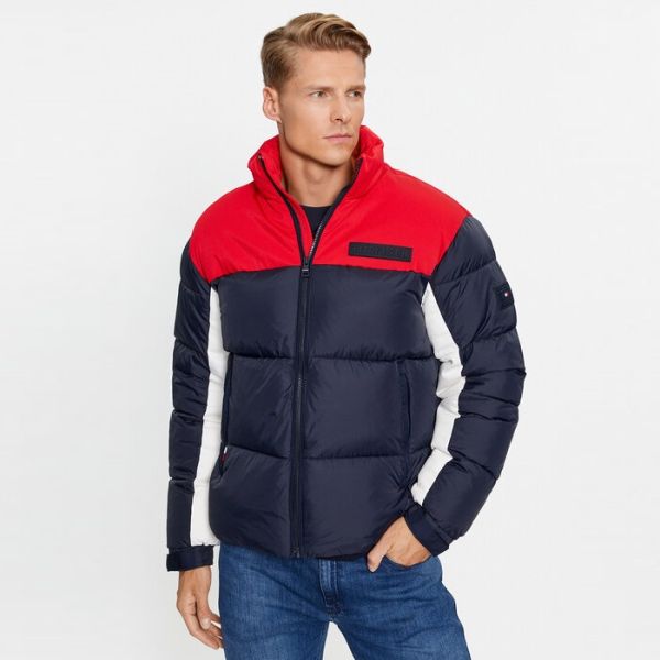 Tommy Hilfiger New York Puffer Marine Rot WeiB Mezaldy