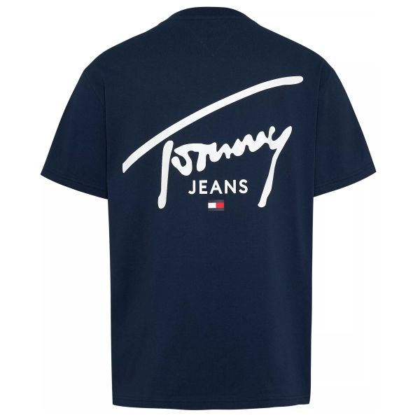 Tommy jeans t shirt navy blue store